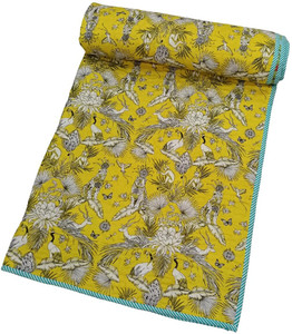 Art World Floral Single Throw for AC Room - Buy Art World Floral Single ...