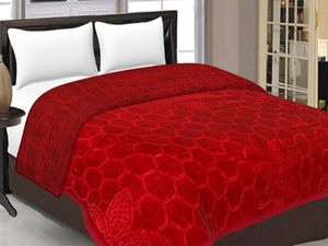 KIXTA Self Design Double Mink Blanket for Heavy Winter - Buy KIXTA Self ...