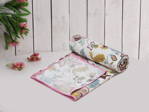 RUSTIC LINEN Floral Single Top Sheet for AC Room - Buy RUSTIC LINEN ...