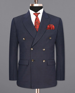 french crown Solid Double Breasted Formal Men Blazer - Buy french crown ...