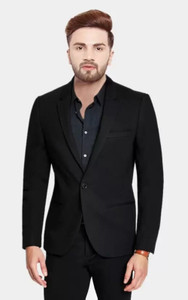 UTF Solid Single Breasted Casual Men Blazer - Buy UTF Solid Single ...