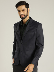 INDIAN TERRAIN Checkered Single Breasted Casual Men Blazer - Buy INDIAN ...