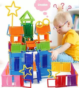 Navya's Playroom 235 pcs Building Block Bars Different 3D Shapes - 235 ...