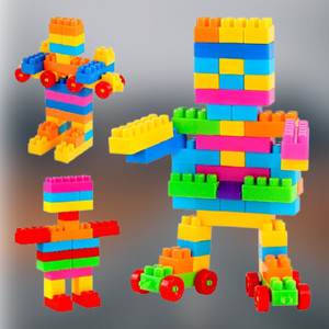 Kidsbuddy Educational DIY Building Blocks Made From Non Toxic Plastic ...