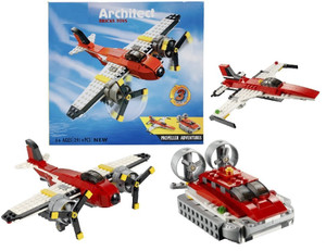 HALO NATION Architect Series 3in1 Fighter Jet, Boat & Airplane Building ...