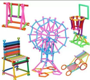 Navya's Playroom 235 pcs Building Block Bars Different 3D Shapes for ...