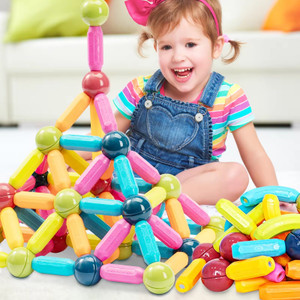 Pureey Magnetic Stick Building Block,Learning Sticks and Ball Activity ...