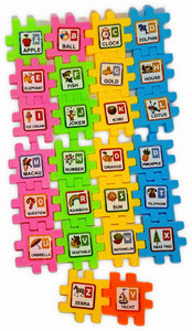 Avros Toys Alphabets Pictures on Colorful Blocks for Kids Toy ABCD ...