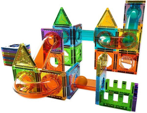 KIDOLOGY DIY Colorful Magnetic Ball Pipe STEM Building Blocks 69 Pcs ...