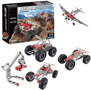 DECODAZZ Metal DIY Car Building Blocks for Kids | Learning Kit 8+ (5 in ...