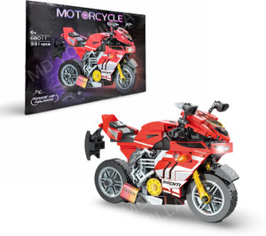 MD TOY VILLA display piece for decoration realistic super bike blocks ...