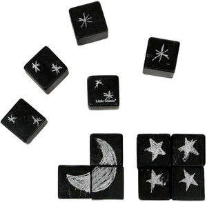 little ginnie Wooden Chalk Board Cube Blocks Set of 12 Educational ...