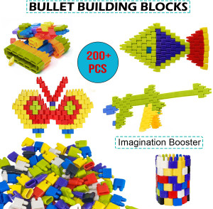 Tod2Teen Pack of 200+ DIY Bullet Shape Interlocking Activity Building ...