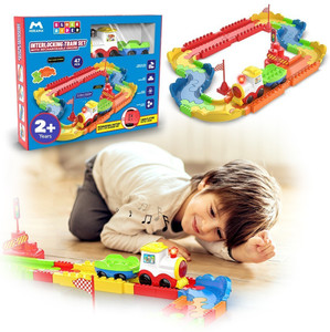 Mirana Block Rider Toy Train Set for Kids (Basic - 47 Pcs) - Block ...