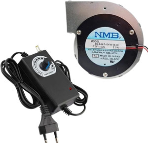 Electronic Spices DC Blower Fan 12V-2A+Speed Controller for Outdoor ...