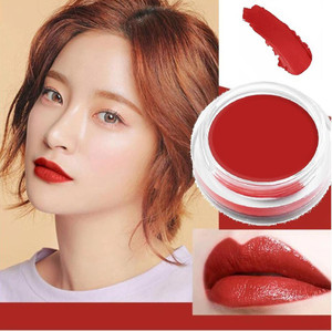 EVERERIN Matte Red Lip Tint & Cheek Tint Multi pot Makeup Velvet Silky ...