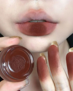 MYEONG Lip And Cheek Mud Tint Maroon Creamy Matte Mousse Lip Stain ...