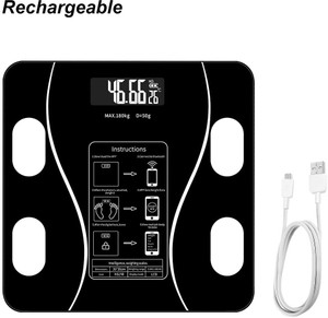 MCP Healthcare Rechargeable Personal body Weight Scale Bluetooth ...