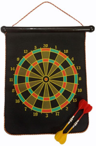 Pancikaa Super Double Sided Magnetic Dartboard Game with 4 Colourful ...