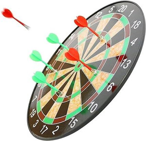 WONDER CREATURES Indoor and Outdoor Magnetic Score Dartboard Kit Dart ...