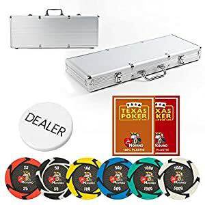 Casinokart Swirl Modiano Poker Chips Set 300 Pieces, Clay, 40 MM, 14gms ...