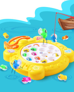 Intelliskills Electronic Fishing Game for Kids|Rotating Fish-Catching ...