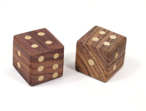 Pyengora Square Cube Wooden Dice 2 no for playing ludo snake ladder ...