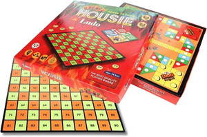 Fast Rush HOUSIE Game Set with Ludo Board Game - 2 in 1 Game Combo ...