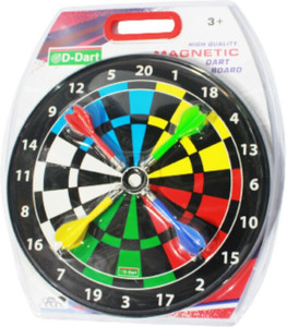 Smartcraft Magnetic Dartboard with 4 Soft Darts (Multicolour) Dart ...