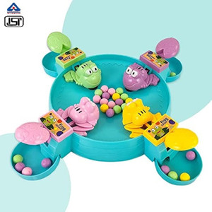 TOY KINGDOM Kids Hungry Frog Eating Beans Boards Games Family Party ...