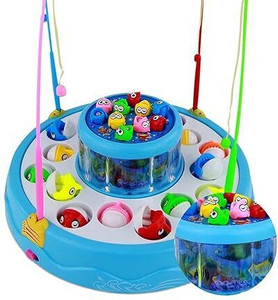 FUN EXPRESS Go Go Fishing Rotating Magnetic Fish Catching Game with ...