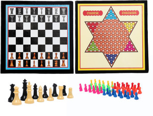 HK Sport & Toys 2 in 1 Chinese Checker Board with Hollow Plastic Chess ...