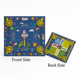 GENZ 2 in 1 Big Size Color full Carrom Board with Ludo for Kids with ...