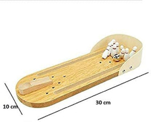 ShopiMoz Portable Wooden Mini Bowling Set For Kids Educational Board ...