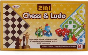 annie 2 in 1 Chess & Ludo Big Board Game Party & Fun Board Game - 2 in ...