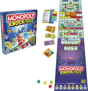 Monopoly Knockout Family Party Board Game Party & Fun Board Game ...