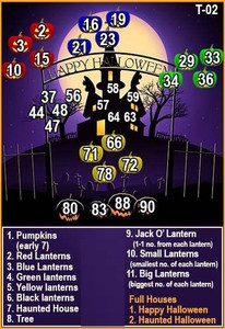 UltPult Tambola Halloween Theme Tambola Tickets Party & Fun Board Game ...
