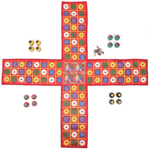 Muren Indian Game Chausar Chopad Chawpar Pashici Ludo - 12 Wooden ...