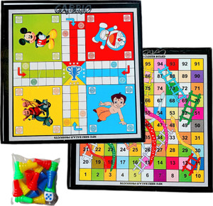 cabrio 2 in 1 ludo & snakes(sapsidi) cardboard games Party & Fun Board ...