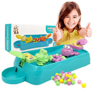 QWICK CLICK Hungry Frog Games Eating Beans Games for Kids Board Game ...