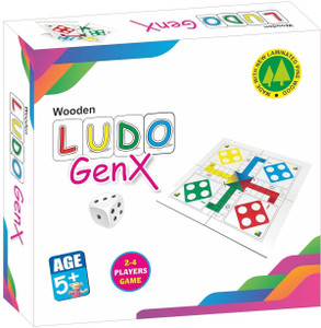 V India Wooden Pocket Ludo GenX Board Game for Kids & Adults Party ...
