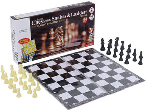 prem ratna toys 4 in 1 Chess & Snakes Ladders Junior Deluxe Party & Fun ...