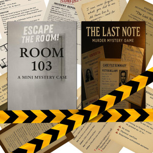 VEENSHI 2 Mini Murder Mystery Games – Room 103 & The Last Note ...