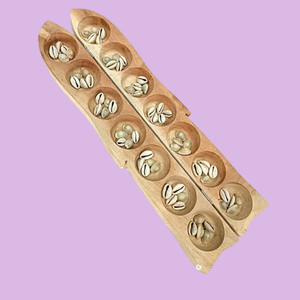 KIDDOYS Wooden Pallanguzhi Box With Shells & Dayam In Fun Playing Toys ...