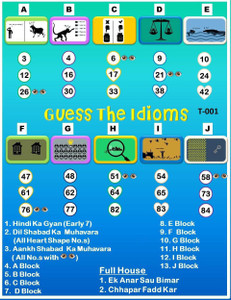 UltPult Tambola Funny Theme Tickets (Guess The idioms) Party & Fun ...