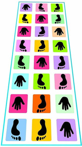 Arrom Hopscotch Jumbo Play Mat, Game for Kids, Adults, Indoor-Outdoor ...