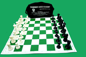 Prominent 17'' X 17'' Vinyl Tournament Chess Set with Carry Bag ...