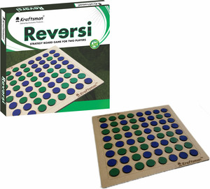 Kraftsman Wooden Reversi Board Game | 2 Players Board Game for All Age ...