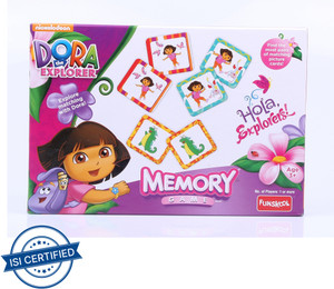 FUNSKOOL Dora The Explorer Memory Game Educational Board Games - Dora ...