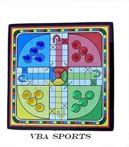 VBA Sports Wooden Ludo Snakes Ladders & Chess board Set of Ludo & 1 ...
